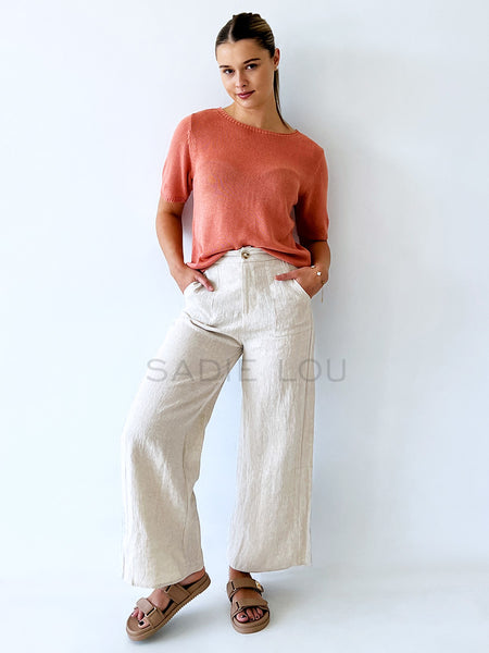 Little Lies / Jude Linen Pant - Natural – Sadie Lou Boutique